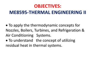 Thermal engineering - ii | PPTX