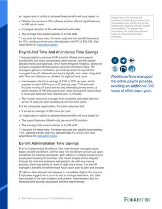 Total Economic Impact of ADP Workforce Now | PDF