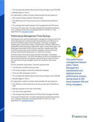 Total Economic Impact of ADP Workforce Now | PDF