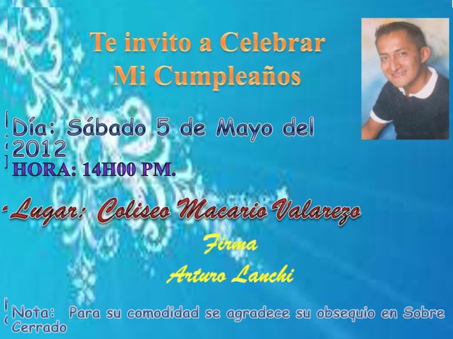 Te invito a celebrar | PPTX