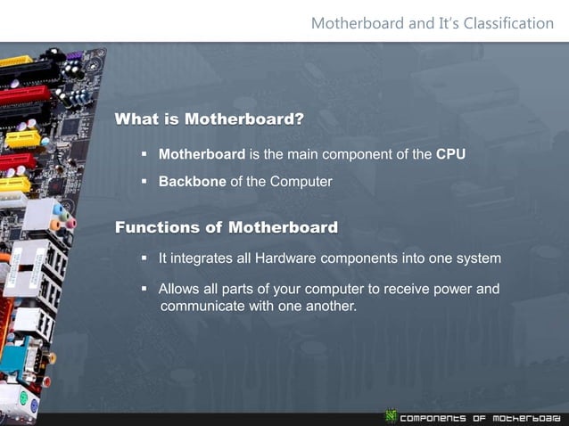 tej_3mi_motherboard.pptx | Computer Peripherals | Computing