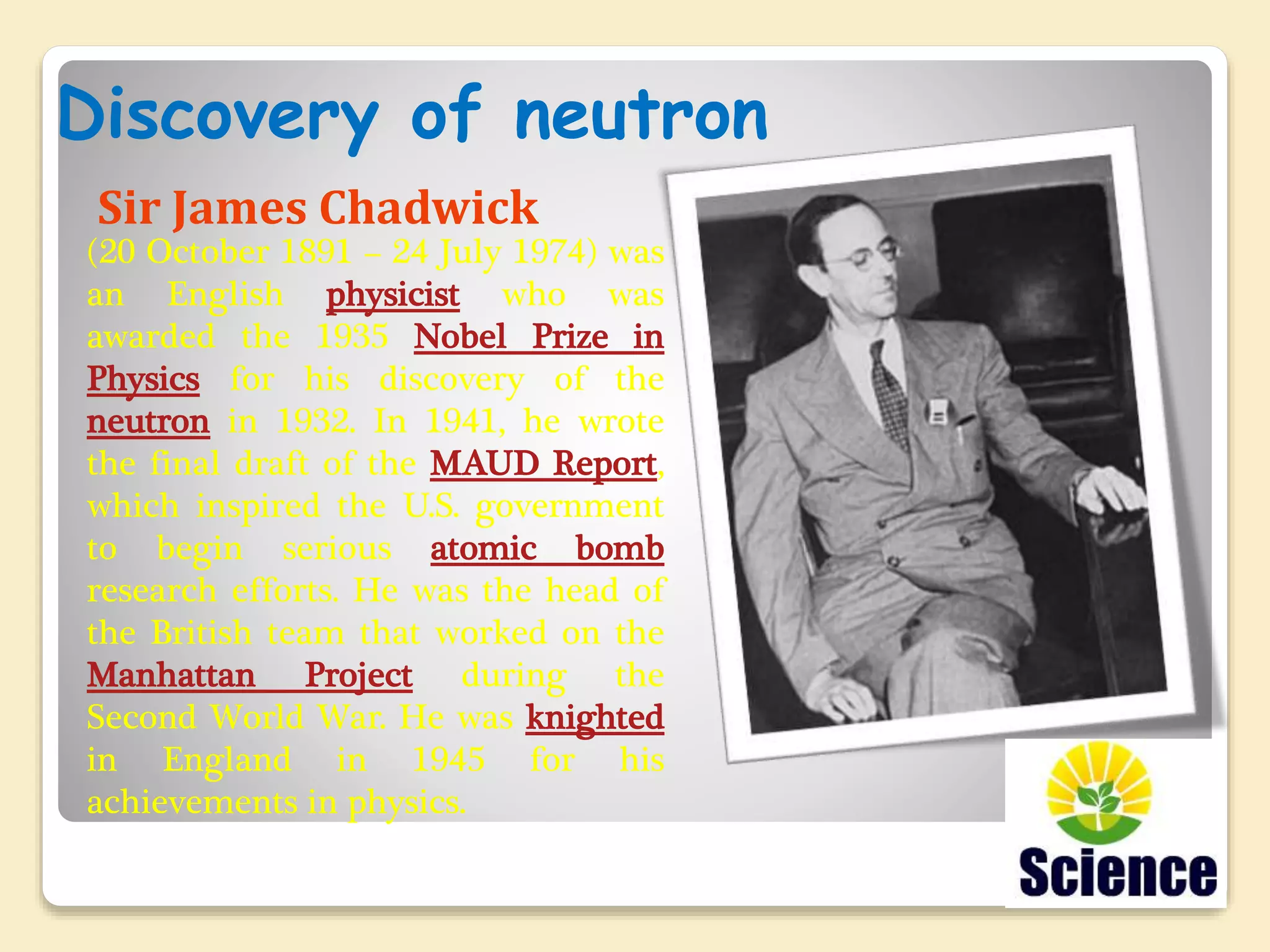 Discovery of neutron | PPTX