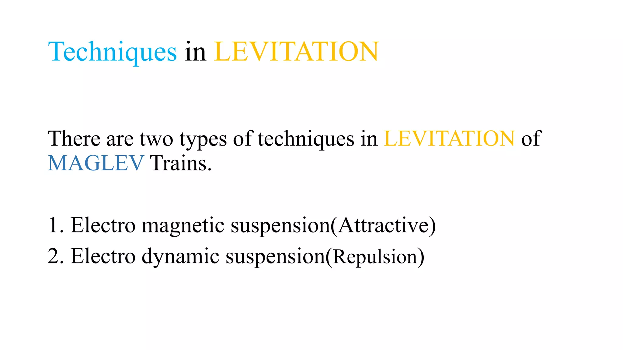 Magnetic levitation | PPTX | Physics | Science