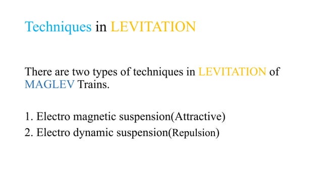 Magnetic levitation | PPT