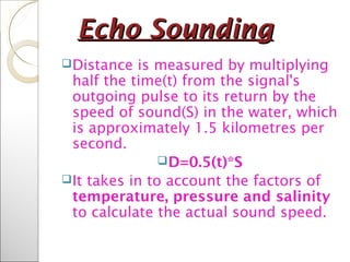 Hydrography :Sounding Instrument | PPT