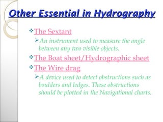 Hydrography :Sounding Instrument | PPT