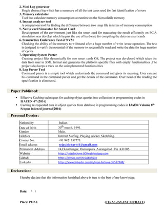Tejas bichave m tech python | PDF | Computer Software and Applications ...