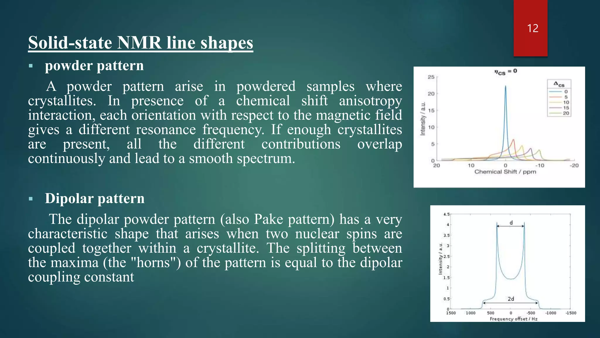 Solid state NMR Princple and application . | PPTX