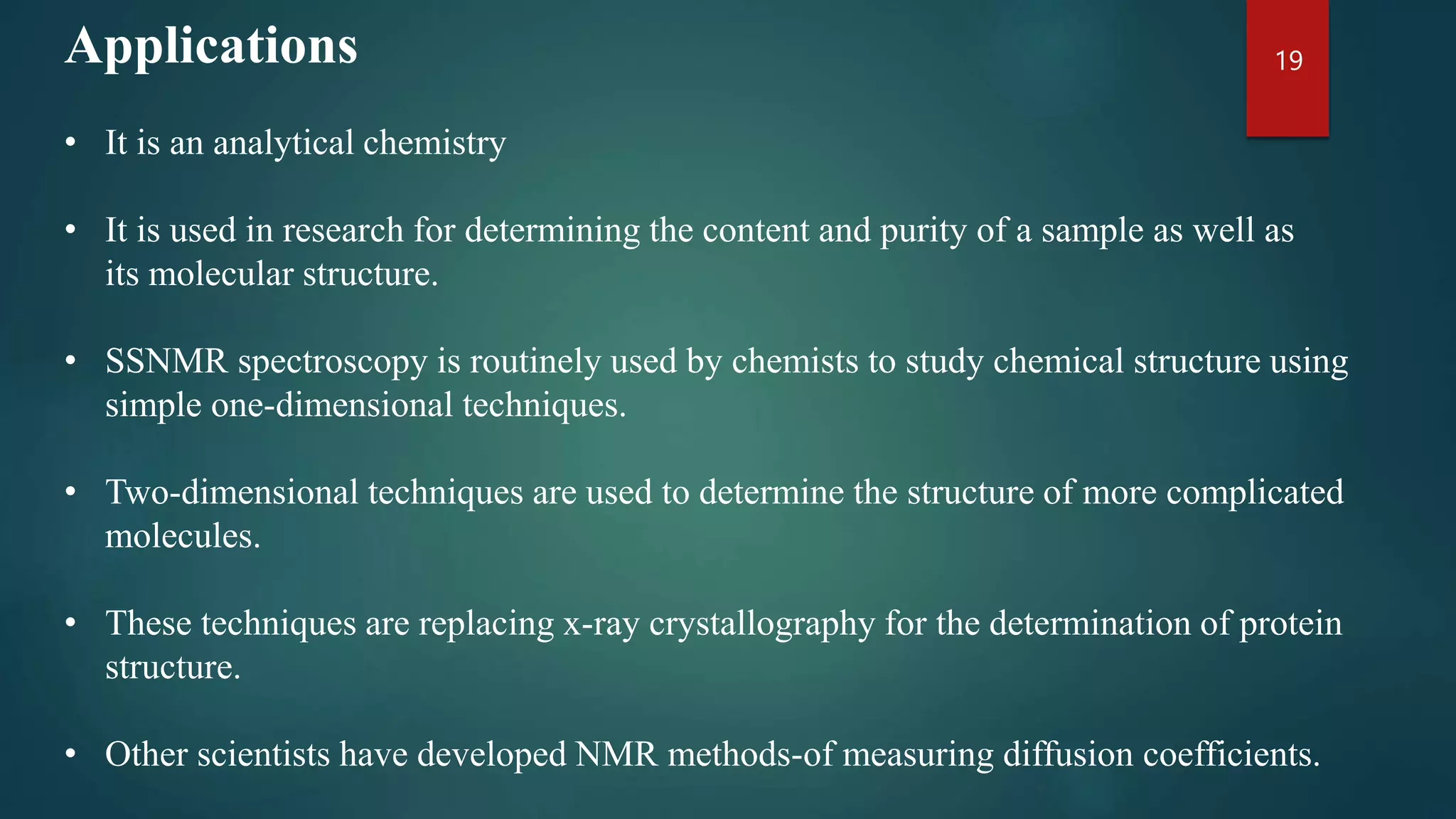 Solid state NMR Princple and application . | PPTX