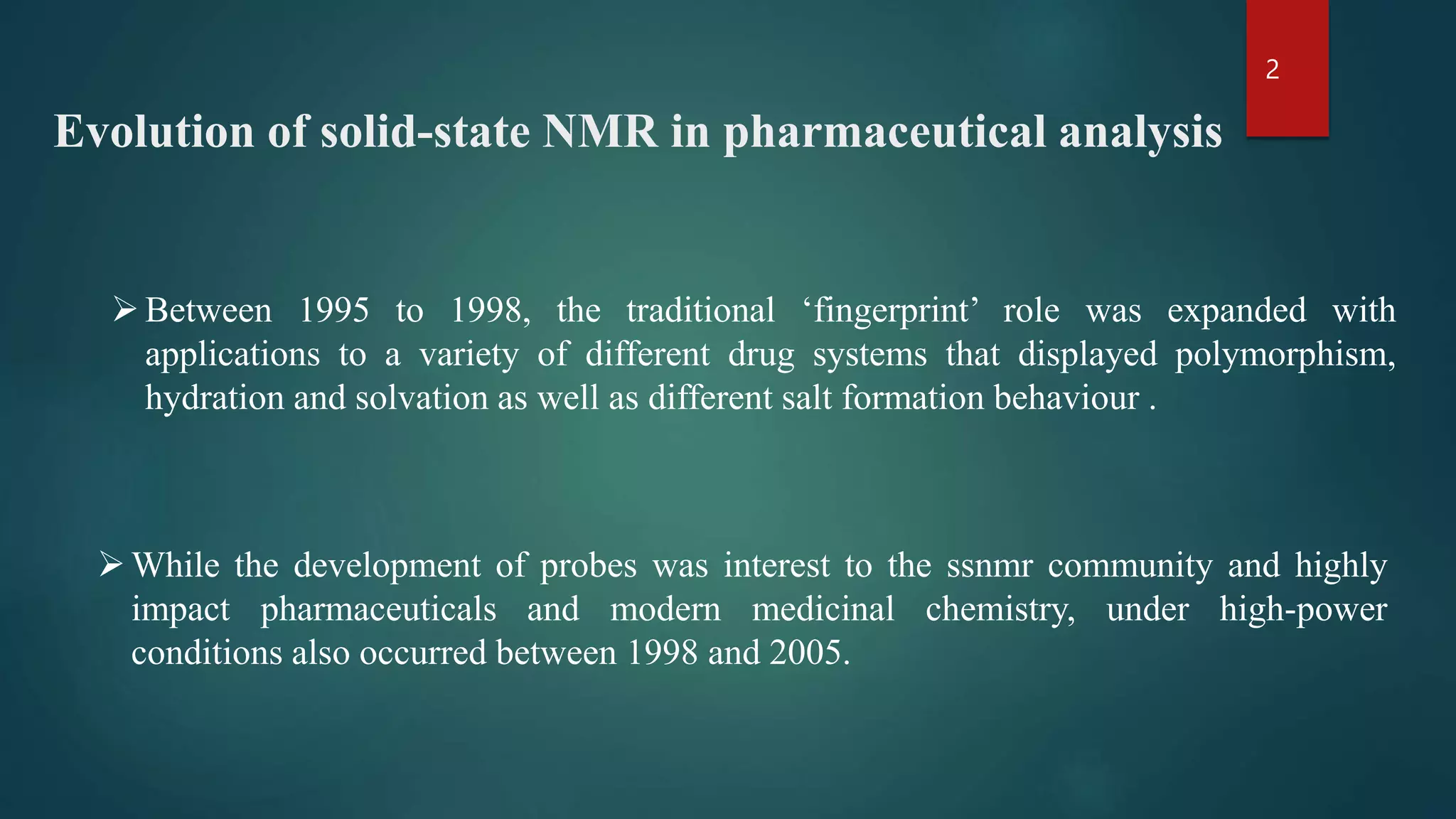Solid state NMR Princple and application . | PPTX