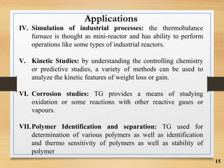Thermo gravimetric Analysis | PPTX