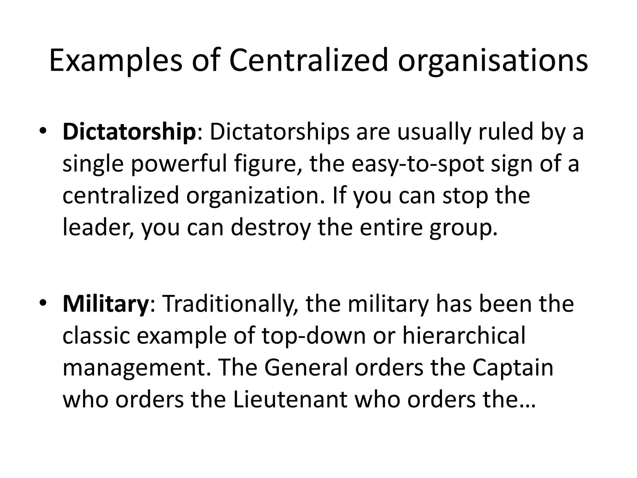 Centralization and Decentralization | PPTX