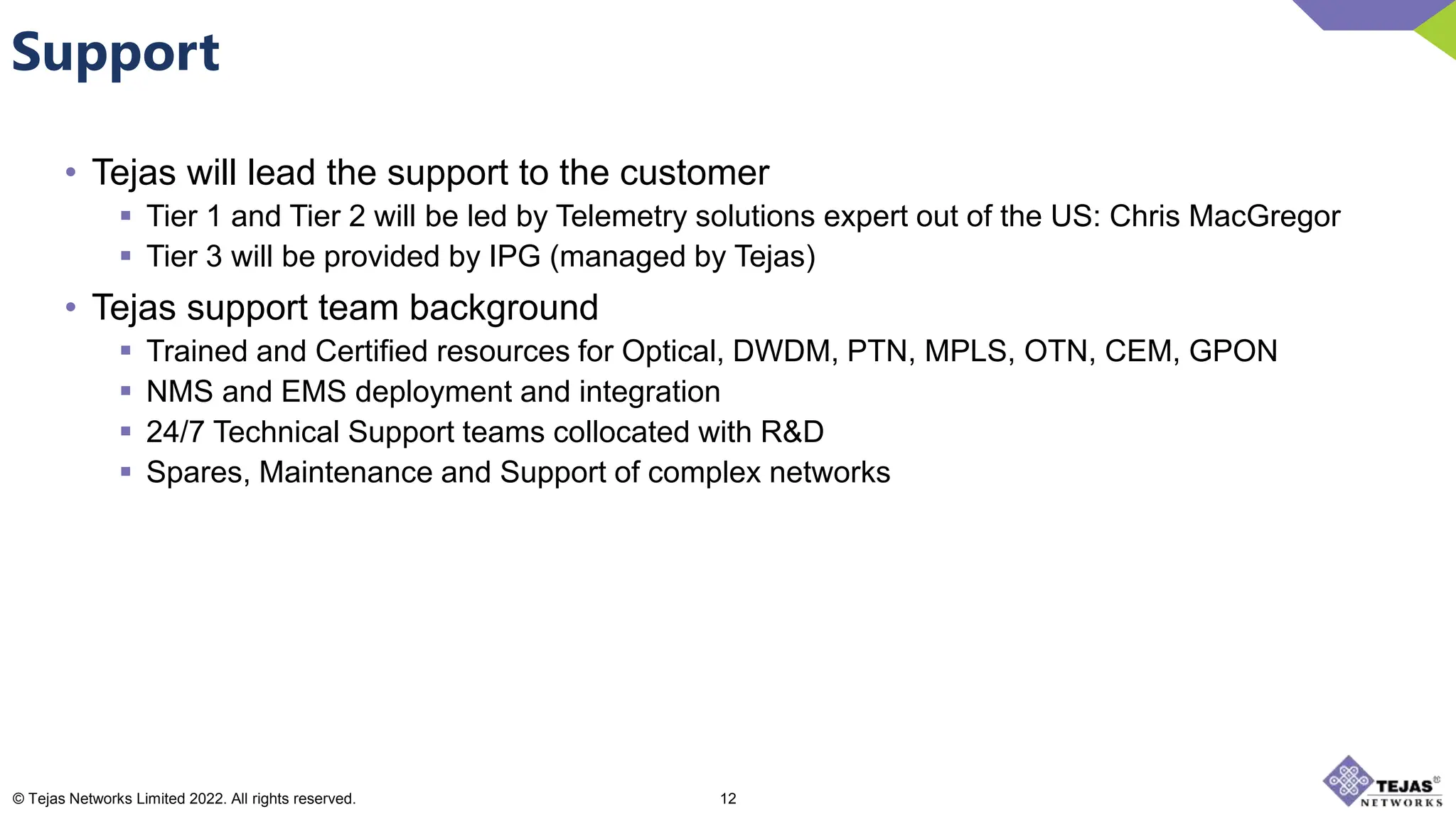 Tejas Networks Proposal for fiber optic solution.pptx