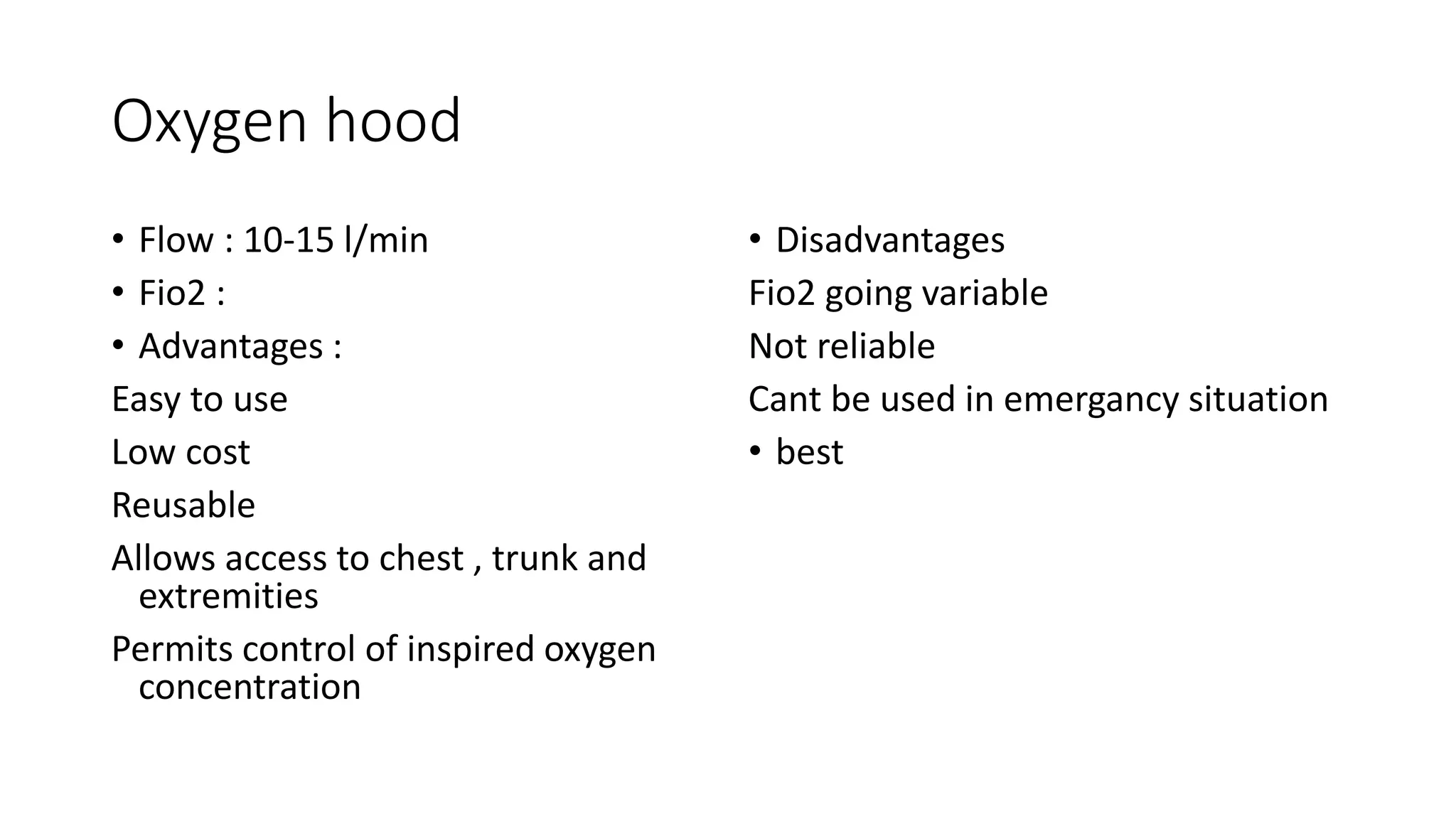 oxygen delivery system | PPTX