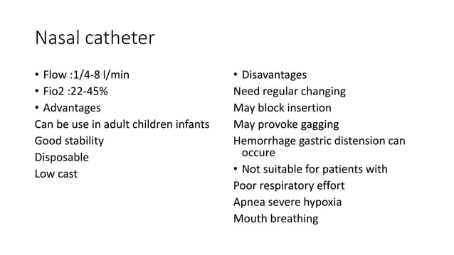 oxygen delivery system | PPTX
