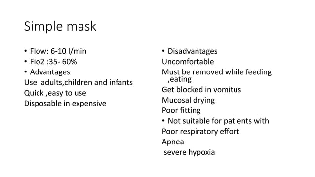 oxygen delivery system | PPTX