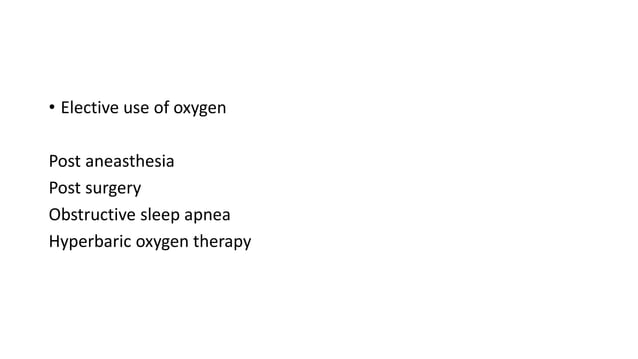 oxygen delivery system | PPTX