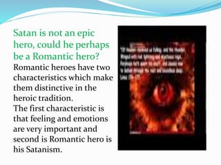 Character of Satan in Paradise Lost | PPTX
