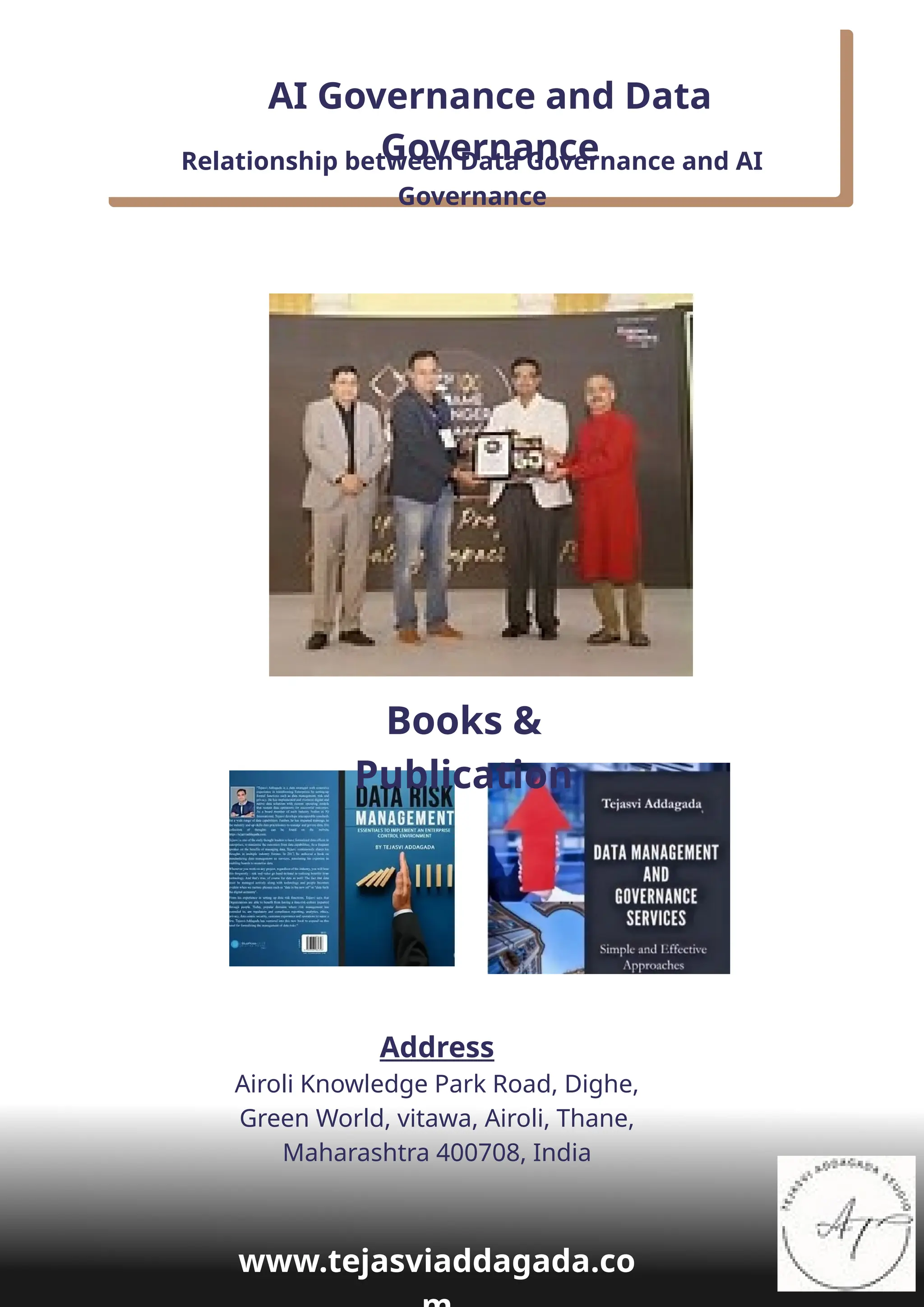 Tejasvi Addagada-AI Governance and Data Governance Strategy | PDF