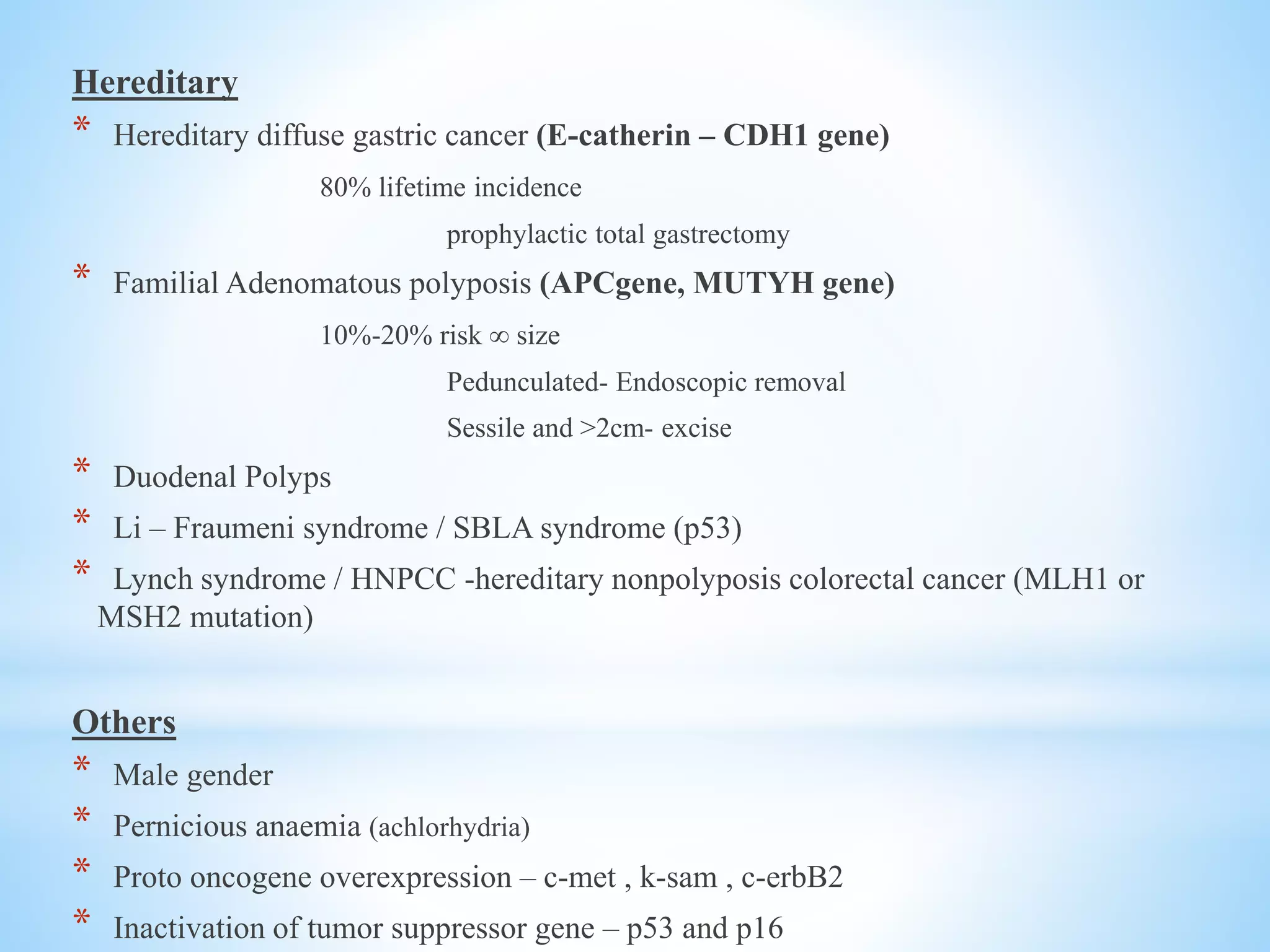 Gastric Cancer / Carcinoma management | PPTX