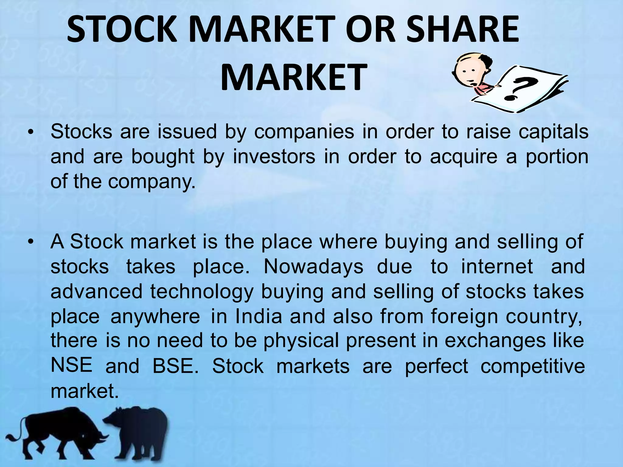 Basics of stock market power point presentation | PPTX