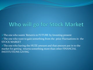 Basics of stock market power point presentation | PPTX