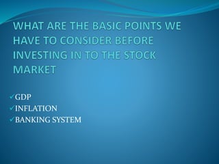Basics of stock market power point presentation | PPTX