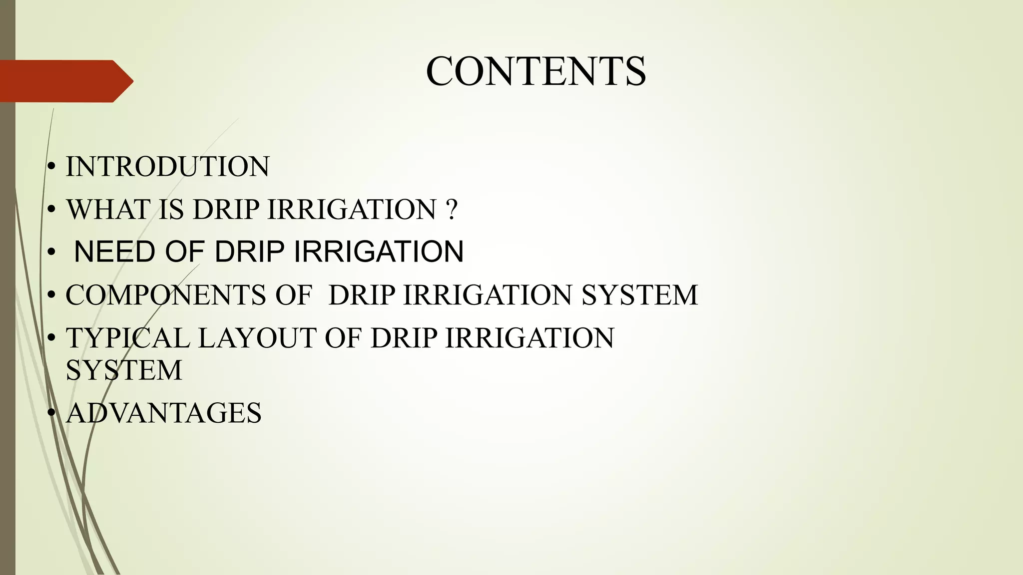 ppt on drip irrigation | PPTX