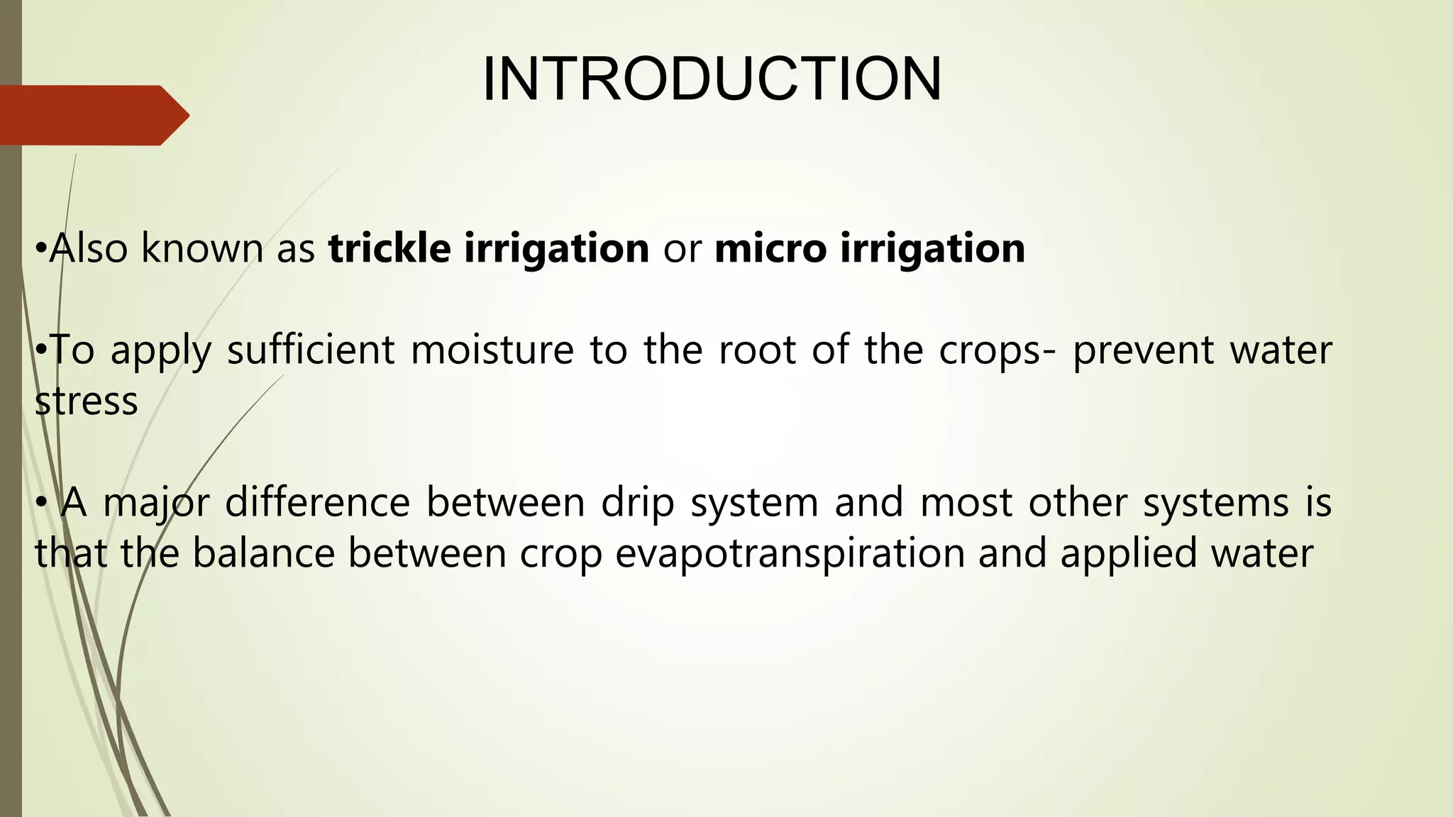 ppt on drip irrigation | PPTX