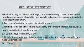 Sterilization Physical sterilization and it's ty | PPTX