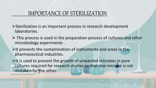Sterilization Physical sterilization and it's ty | PPTX