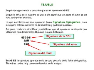 Tejuelo | PDF