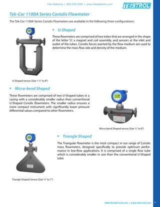 TEK-COR 1100A Coriolis Mass Flowmeter | PDF