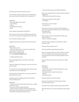 Teka teki | DOCX