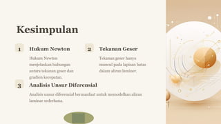 Tekanan dan Arus Laminer pada aliran datar | PPT