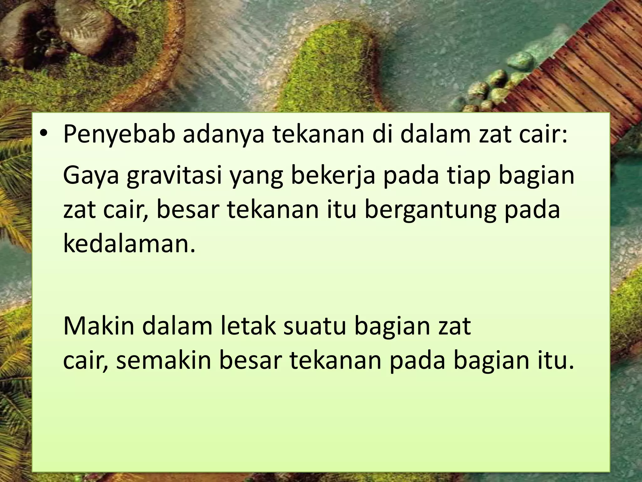 Tekanan hidrostatis dan hukum utama hidrostatika | PPTX
