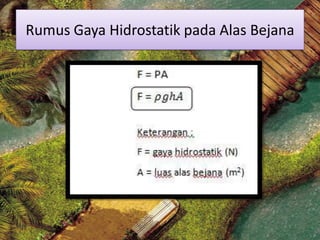 Tekanan hidrostatis dan hukum utama hidrostatika | PPTX
