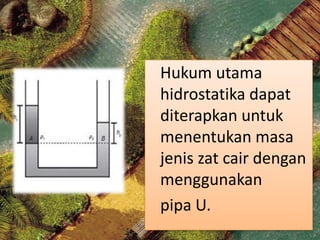 Tekanan hidrostatis dan hukum utama hidrostatika | PPTX