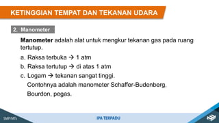 TEKANAN PADA GAS DAN PENERAPANNYA.pptx | Free Download