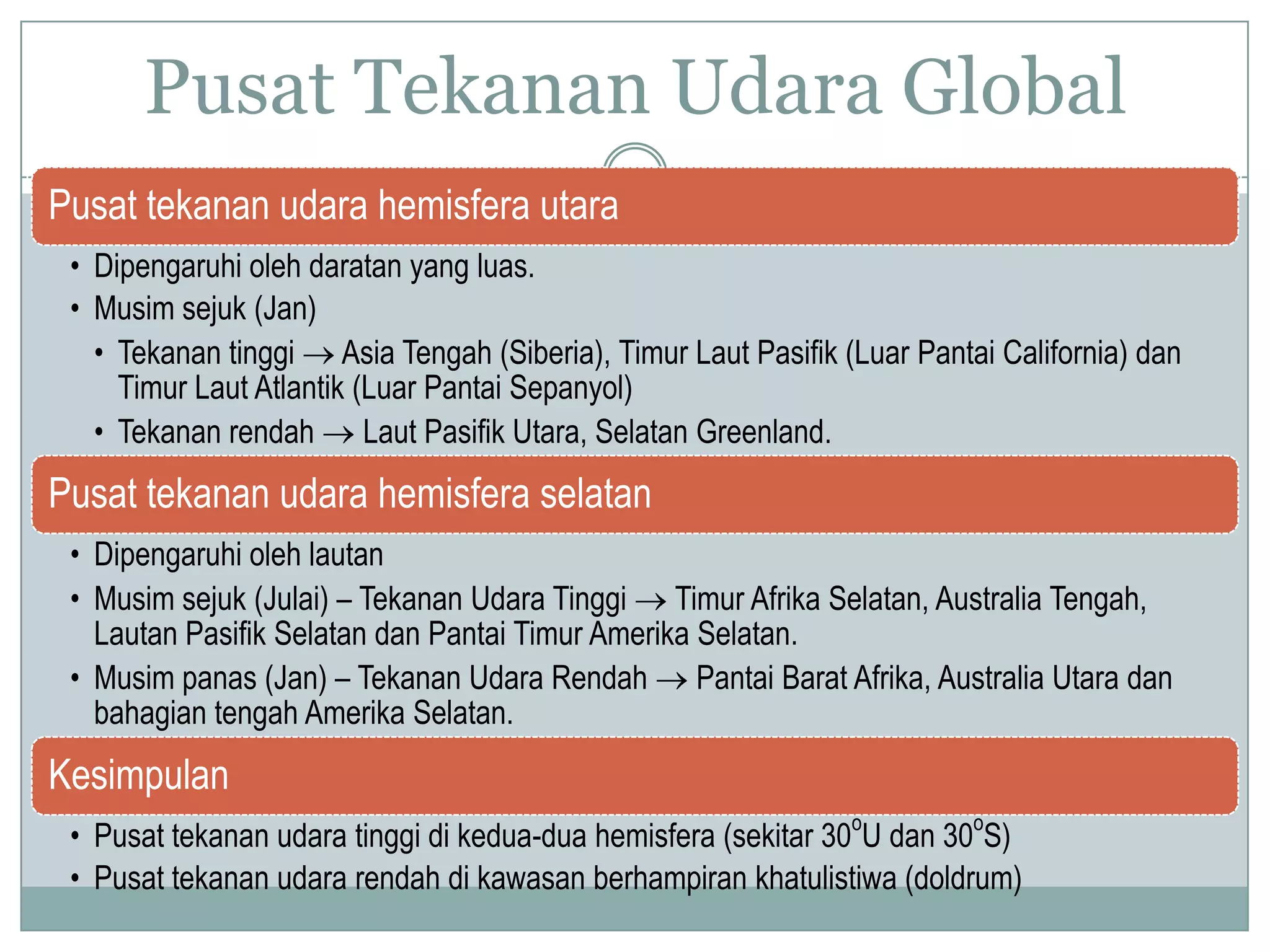 Tekanan udara dan edaran umum atmosfera | PPTX