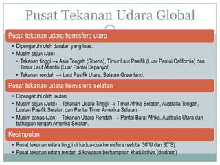 Tekanan udara dan edaran umum atmosfera | PPTX