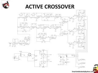 Teknik audio ,cara kerja crossover pasif dan aktif | PPTX