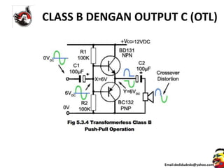 Teknik audio power amplifier | PPTX