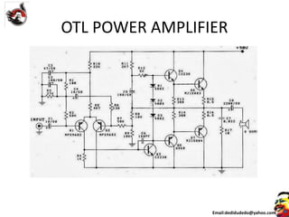 Teknik audio power amplifier | PPTX