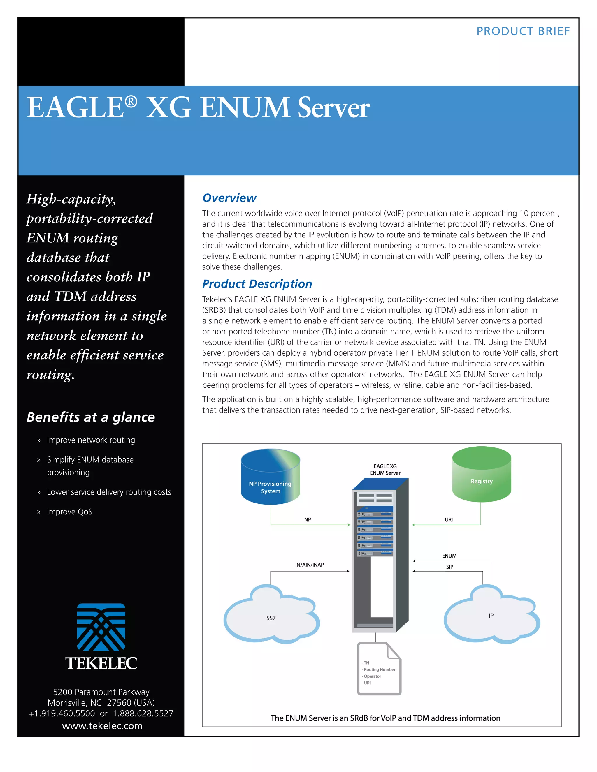 EAGLE® XG ENUM Server | PDF