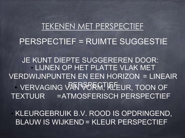 Tekenen met perspectief | PPT