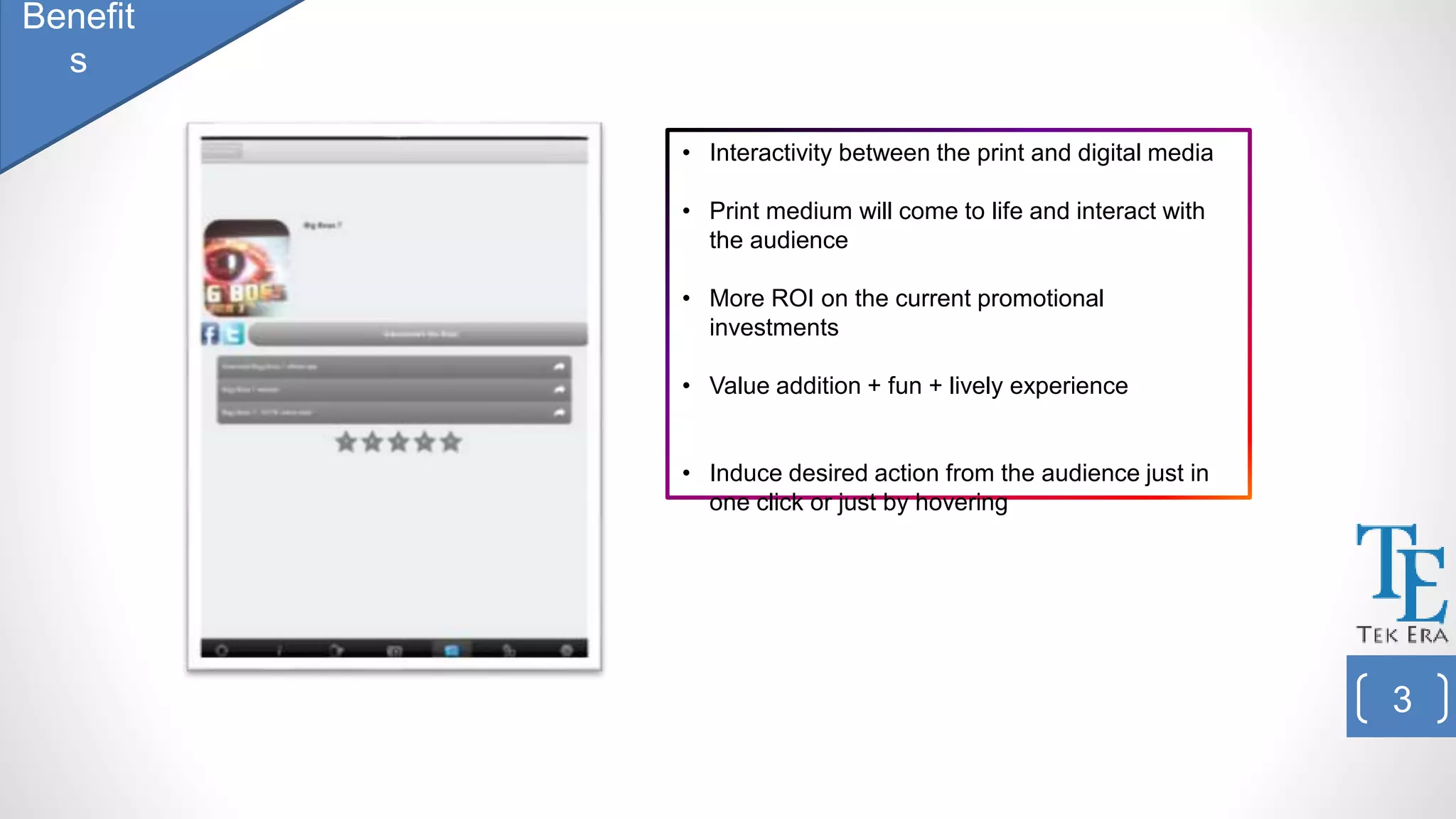 Tek Era - Image Recognition & Augmented Reality | PPT