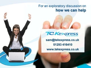 Tek Express Short Presentation | PPS | Business | Business and Finance