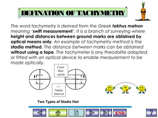 TACHYMETRY lesson 1 introduction | PPT