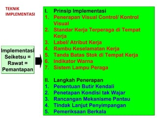 Teknik Implementasi 5 s 5r seiketsu | PPT